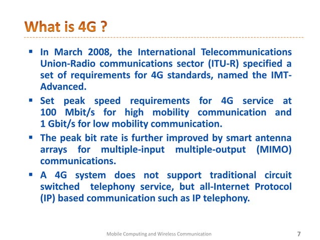 4G 5G technology | PPTX