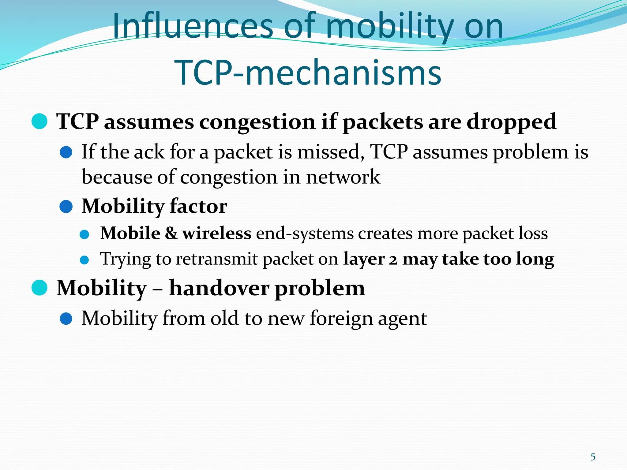 Mobile Computing - Mobile Transport Layer.pptx.pdf | Computer Networking | Computing