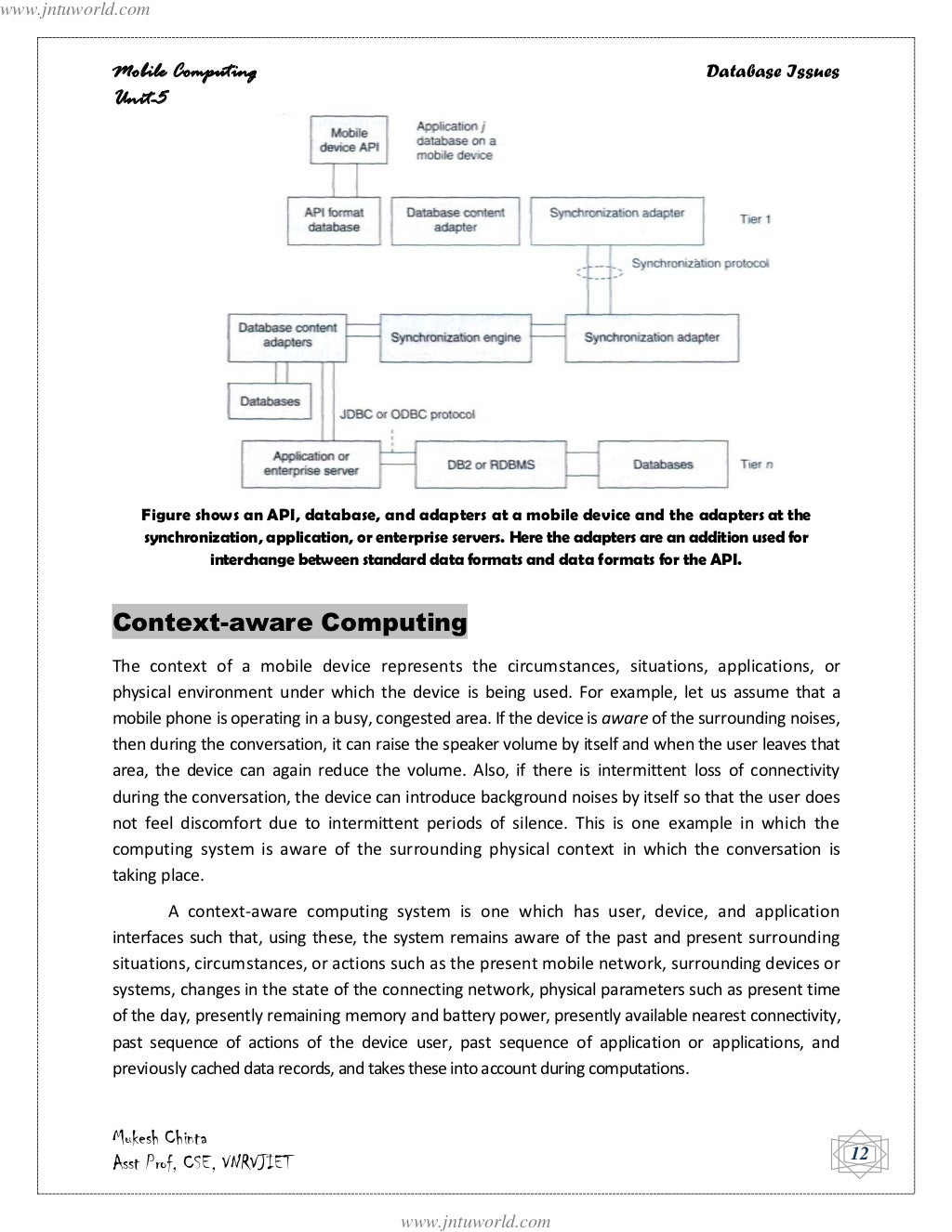 Mobile Computing Unit 5