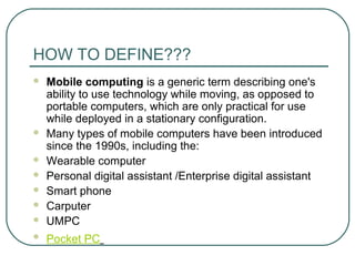 Mobile Computing00 | PPT