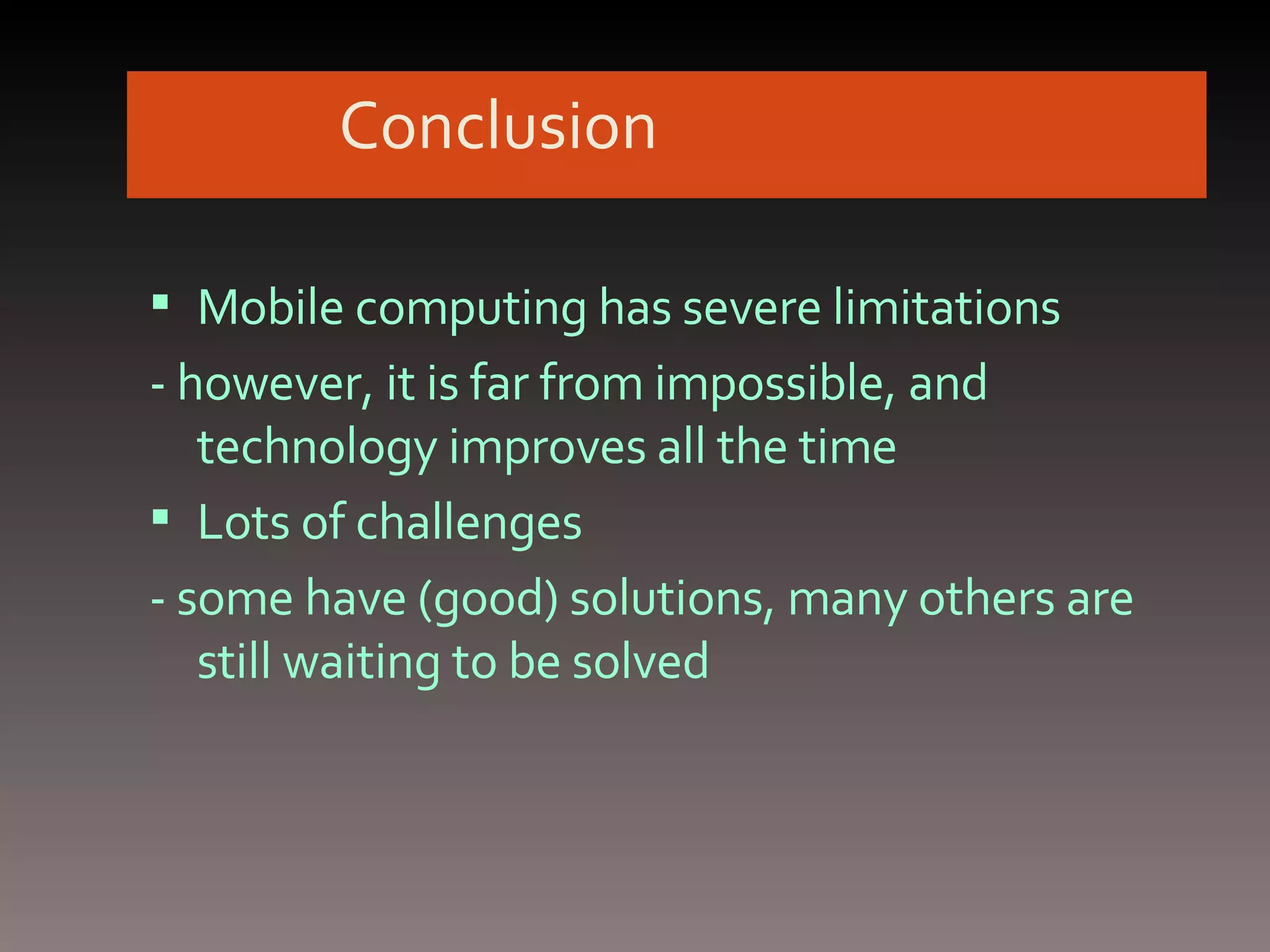 Mobile Computing | PPT