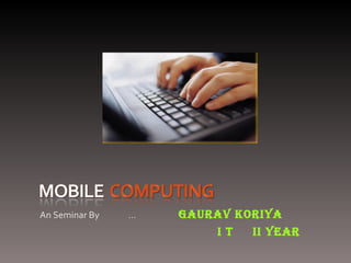 Mobile Computing | PPT