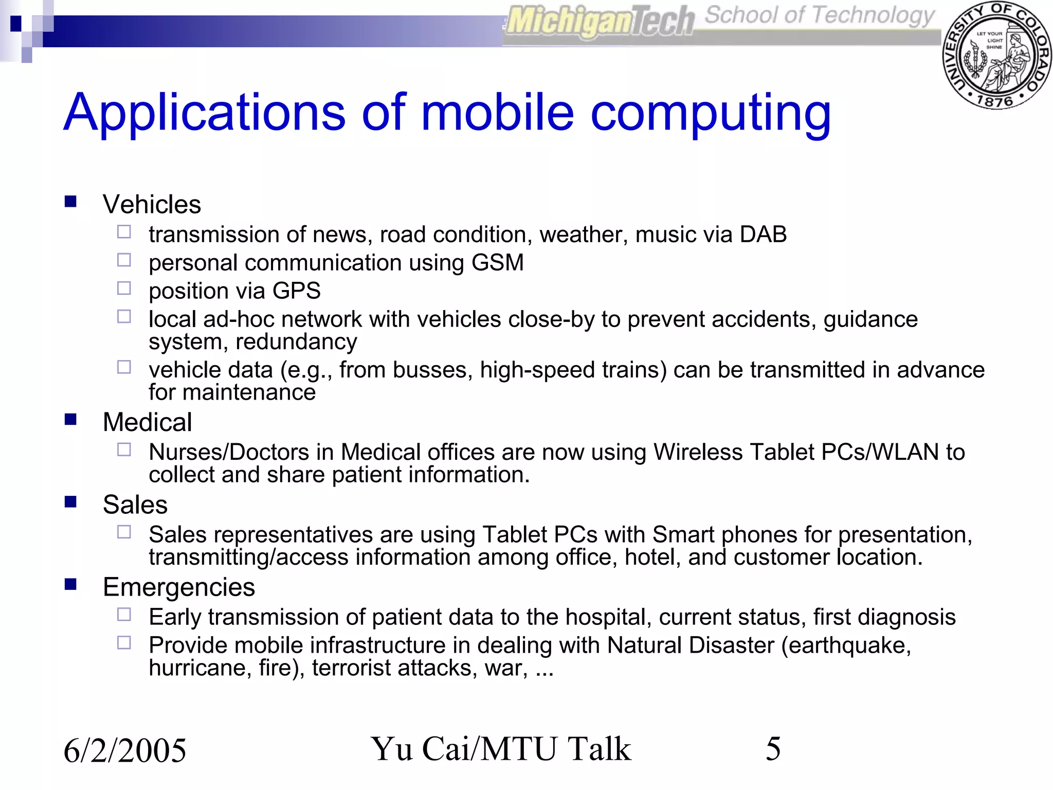 Past, Present and Future of Mobile Computing | PPT