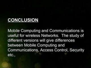 Mobile computing | PPT