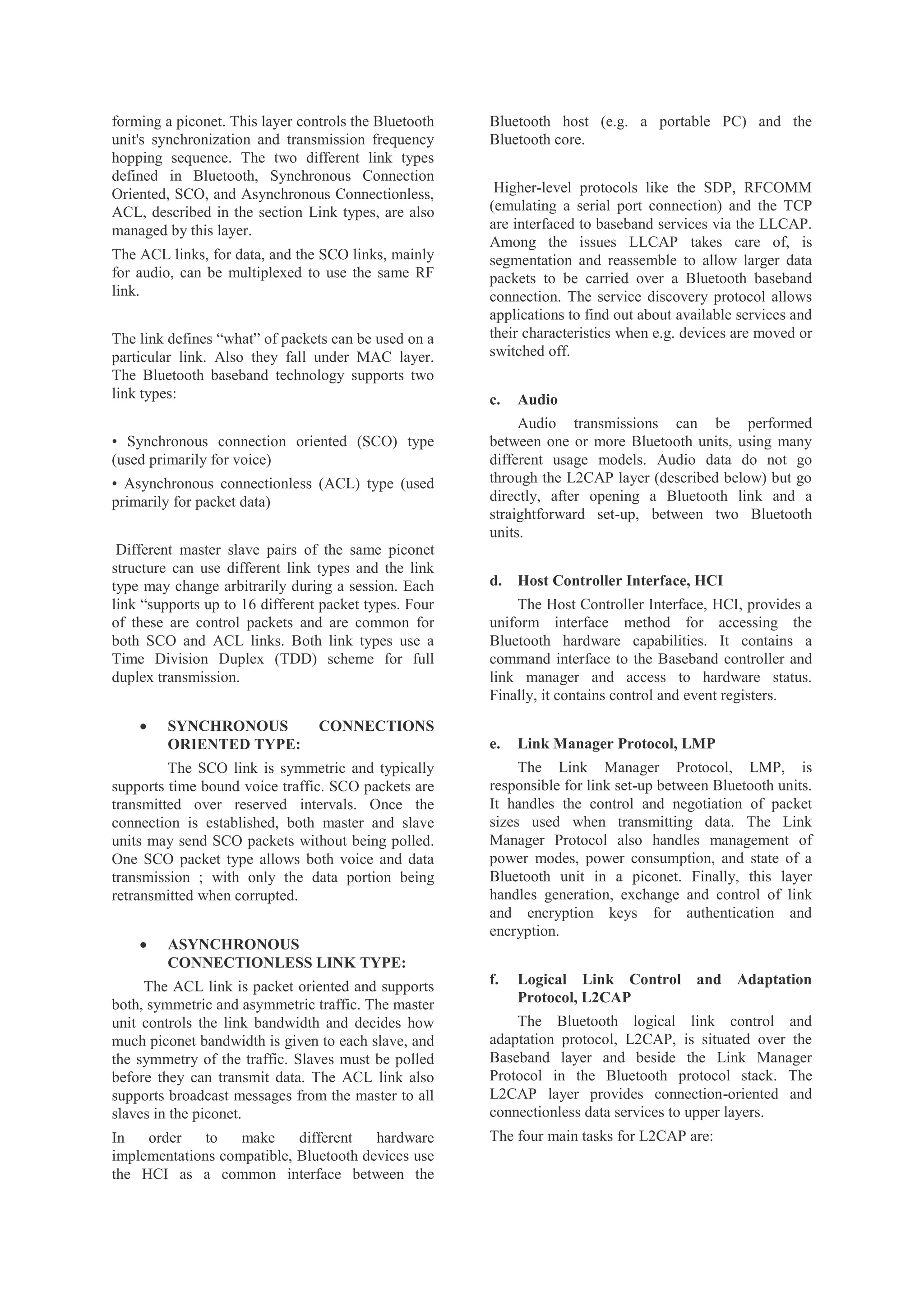 Protocols in Bluetooth | PDF