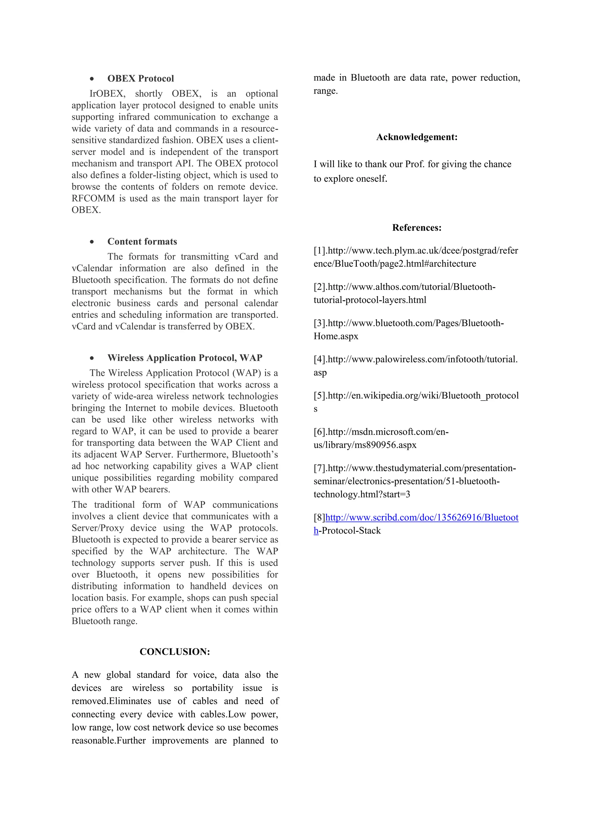 Protocols in Bluetooth | PDF