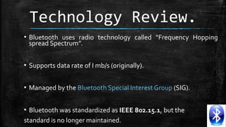 Protols used in bluetooth | PPT | Computer Networking | Computing