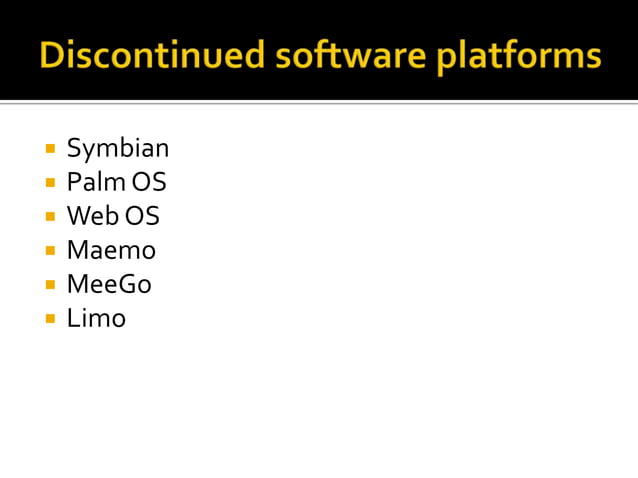Mobile Computing Pptx Operating Systems Computer Software And Applications