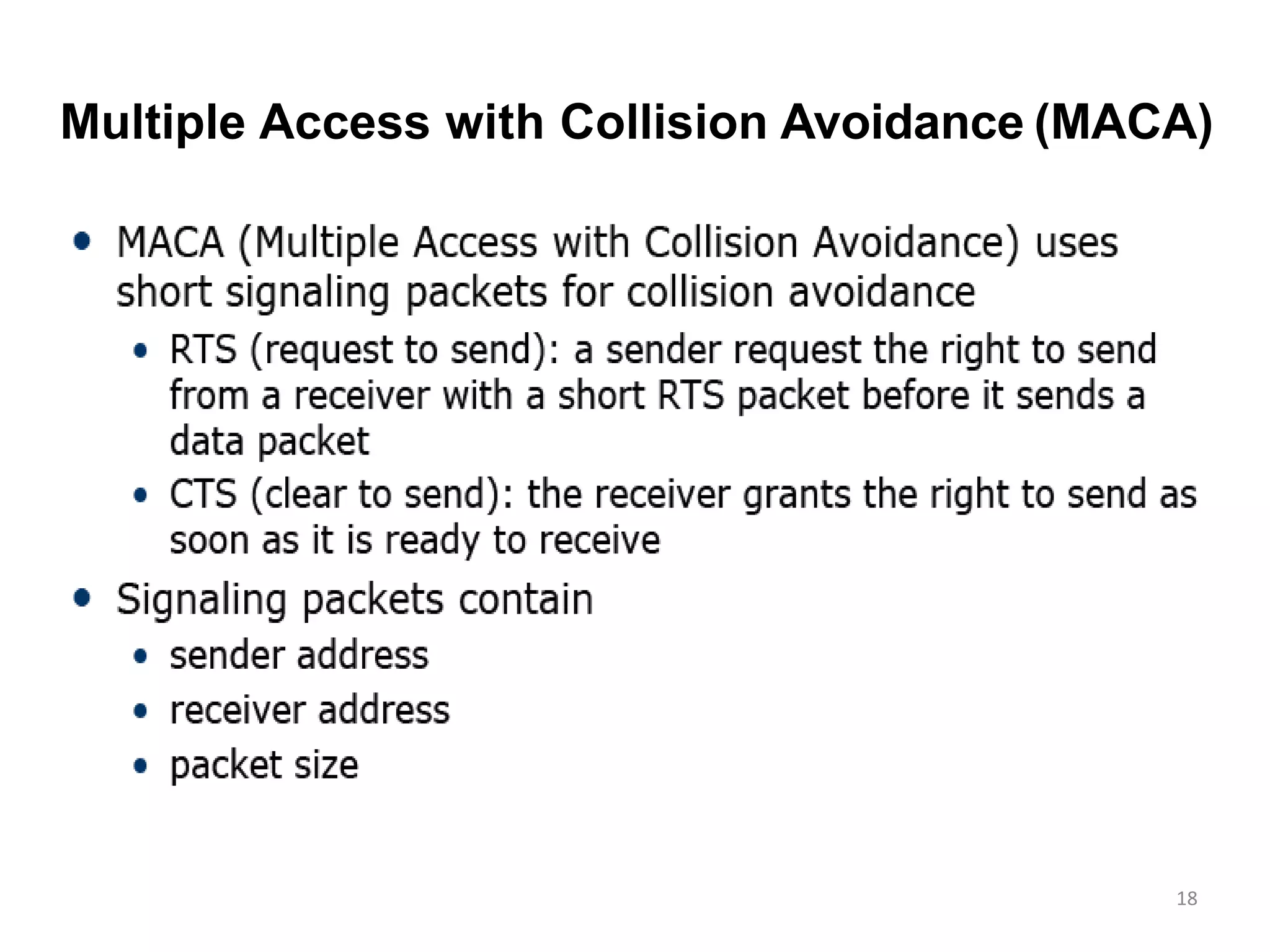 Mobile computing (Wireless) Medium Access Control (MAC) | PDF