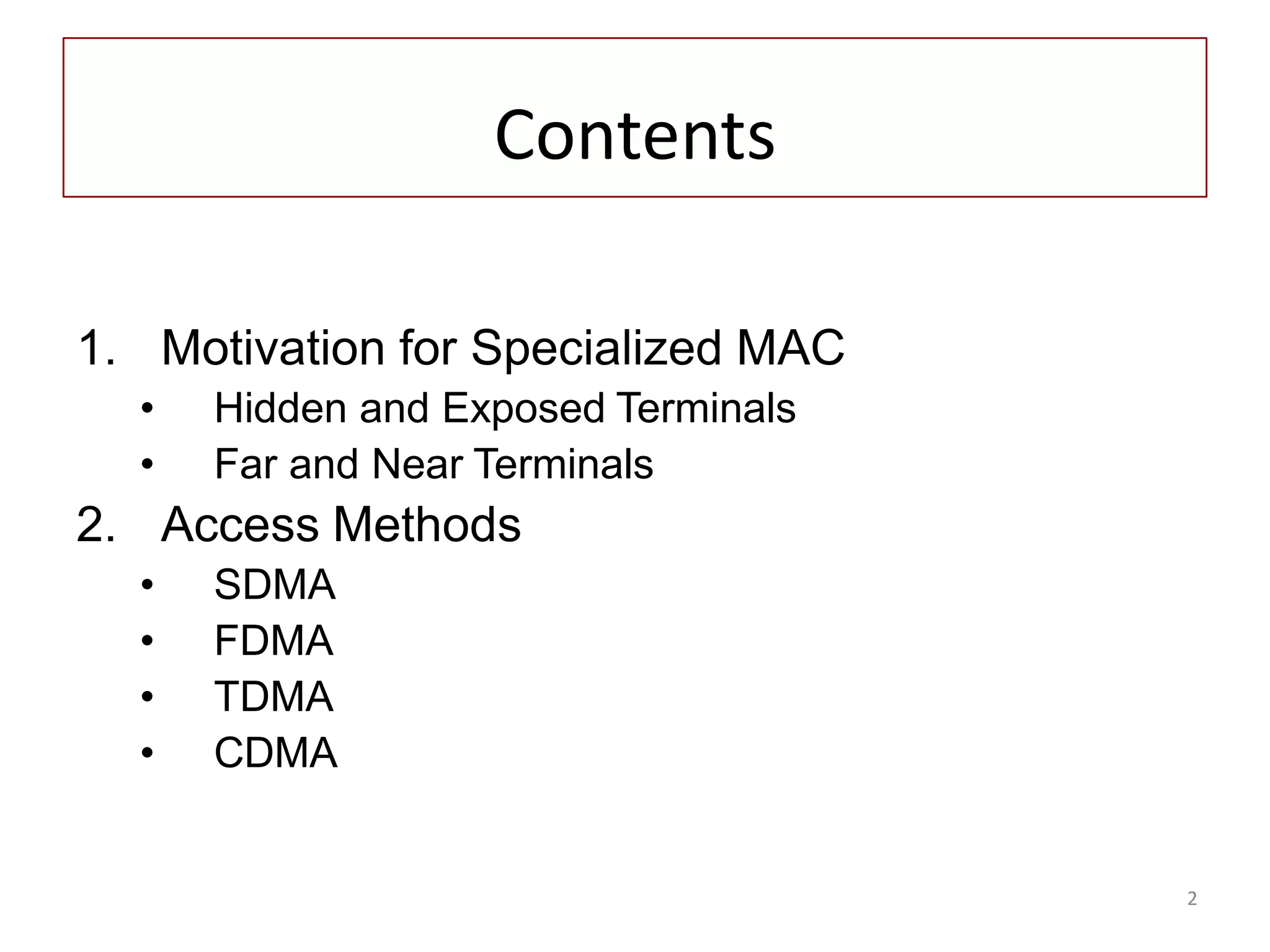Mobile computing (Wireless) Medium Access Control (MAC) | PPT Mobile computing (Wireless) Medium Access Control (MAC) | PPT