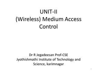 Mobile computing (Wireless) Medium Access Control (MAC) | PDF