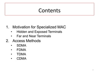 Mobile computing (Wireless) Medium Access Control (MAC) | PDF