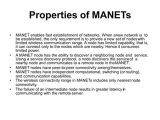 Mobile computing Mobile Adhoc Networks (MANETs) | PDF