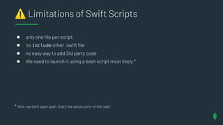MobileConf 2021 Slides: Let's build macOS CLI Utilities using Swift | PPT