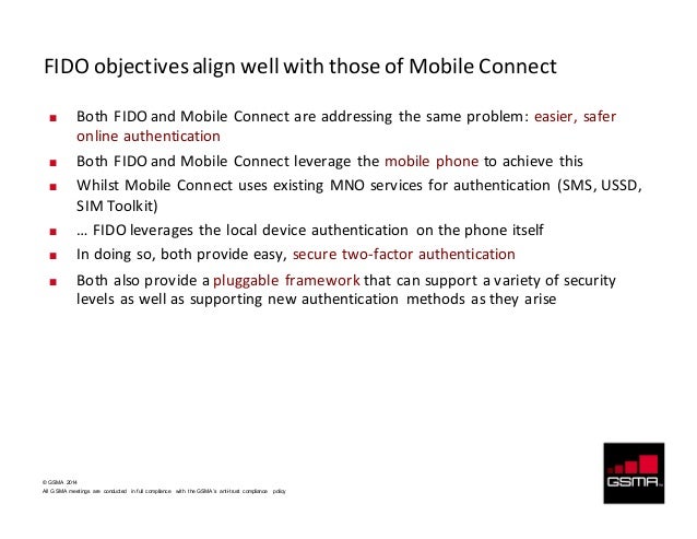 Mobile Connect and the FIDO standards