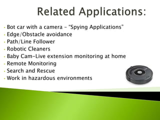 Mobile controlled robotic car | PPTX | Radio Control | Hobbies & Interests