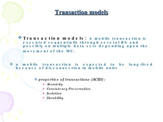Mobile Database ,alrazgi | PPT | Databases | Computer Software and Applications