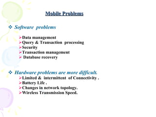 Mobile Database ,alrazgi | PPT | Databases | Computer Software and Applications