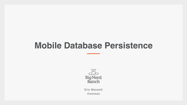 Mobile Database Persistence | PDF | Databases | Computer Software and Applications