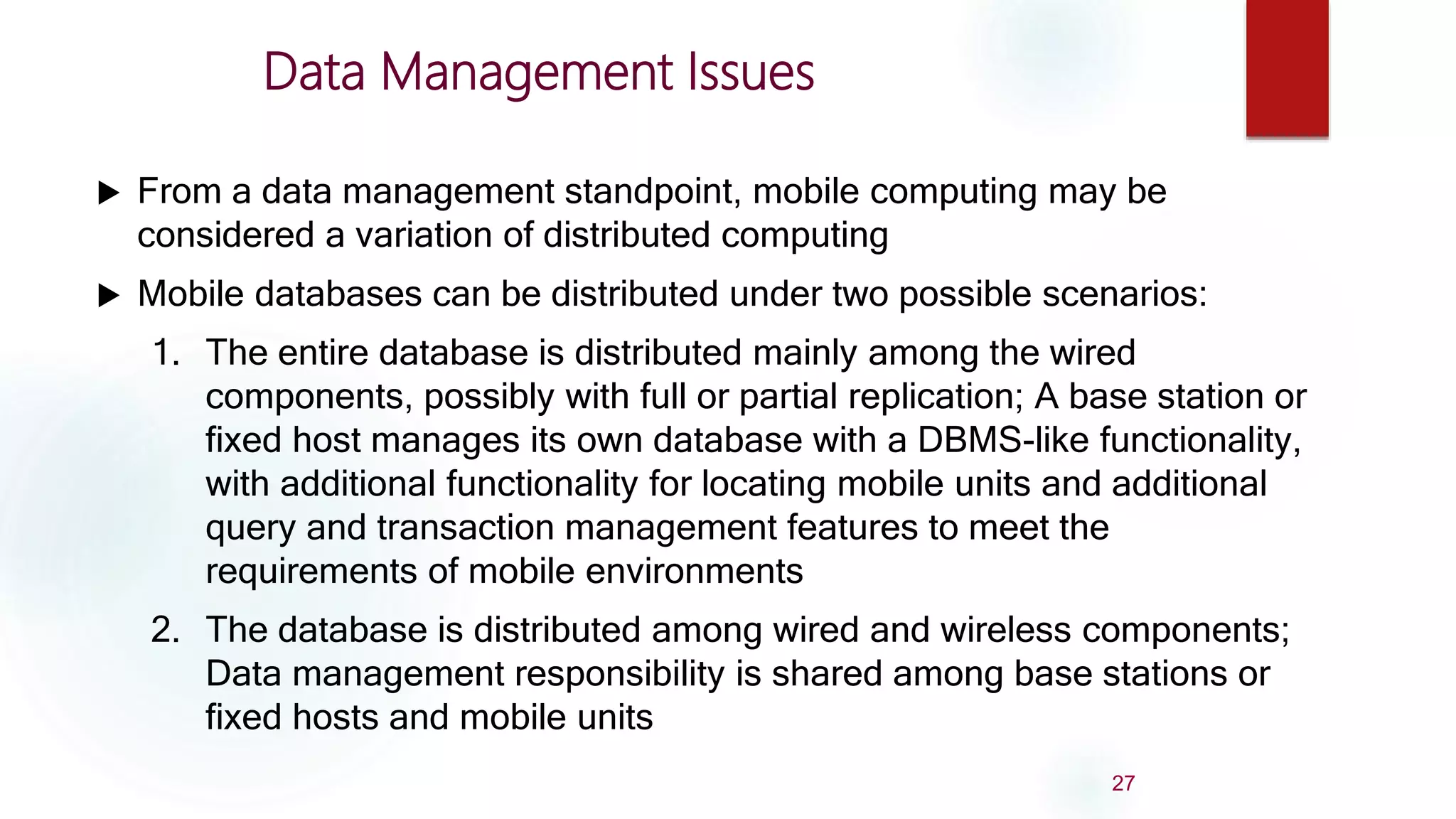 Mobile databases | PPTX