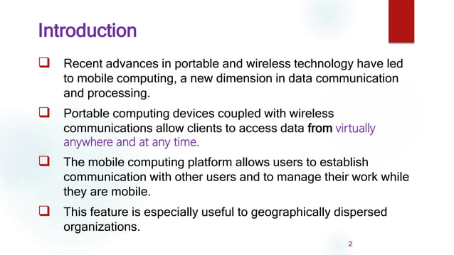 Mobile databases | PPTX