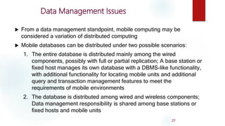 Mobile databases | PPTX