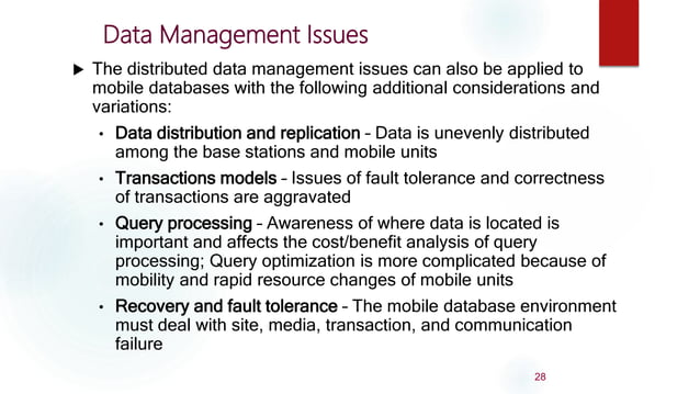 Mobile databases | PPTX