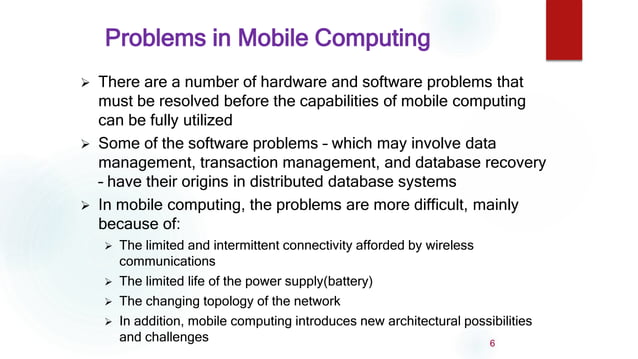 Mobile databases | PPTX