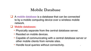 Mobile databases | PPTX