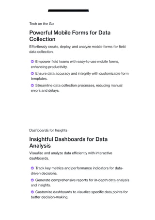 Efficient Mobile Data Collection App for streamlined operations. | PDF