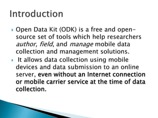 Mobile data collection using odk | PDF