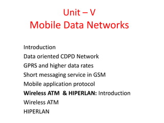 Mobile Data Networks | PDF