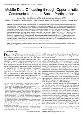 Mobile data offloading | PDF