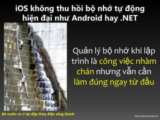 Apple iOS Memory Management - Vietnamese version | PPTX