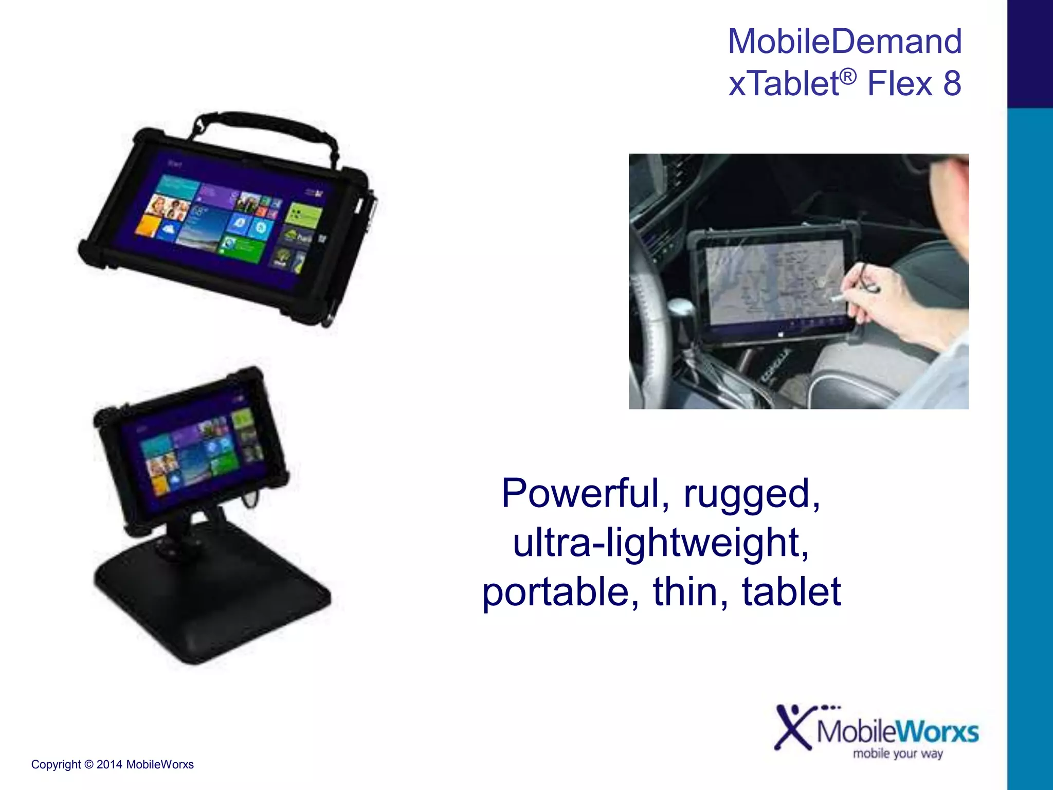 MobileDemand xTablet Flex 8 Tablet PC | PPT