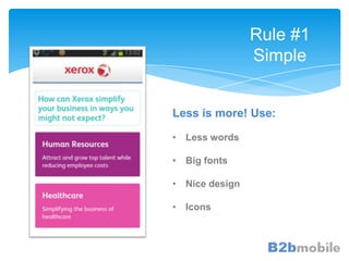 Mobile design best practices | PPTX