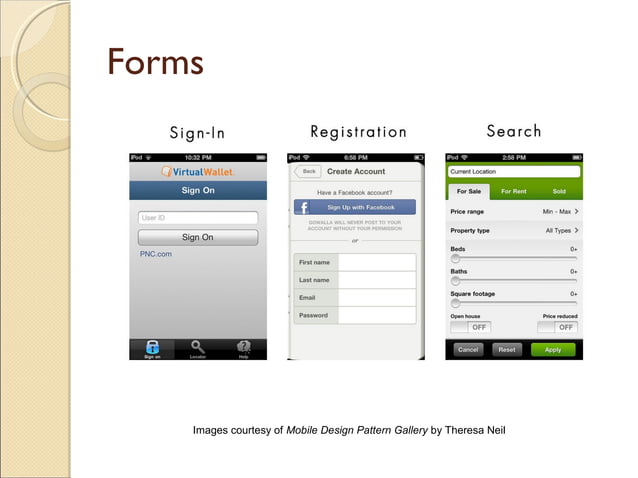 Mobile UI Design Patterns | PPT