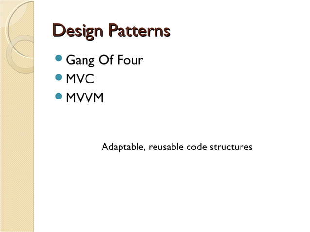Mobile UI Design Patterns | PPT | Free Download