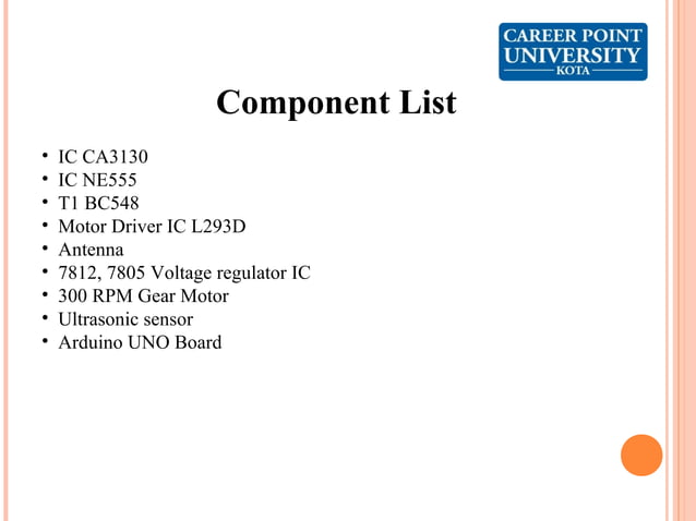 Smart Autonomous Mobile detector Robot | PPT