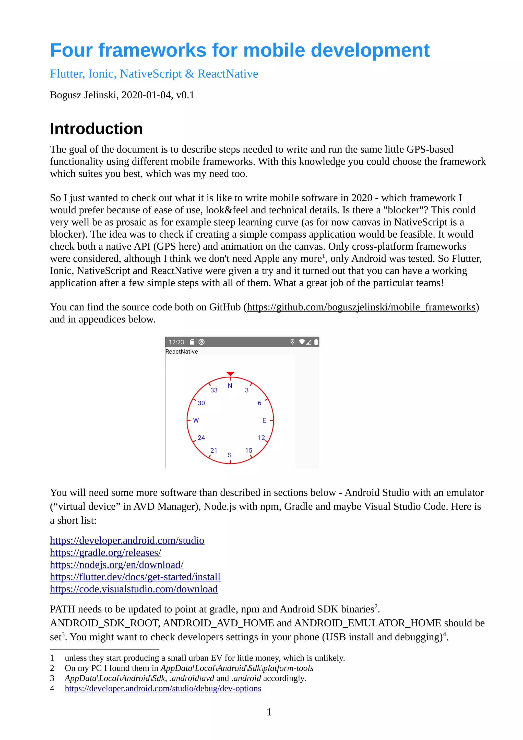 Mobile development in 2020 | PDF