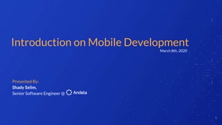 Introduction on Mobile development | PPT