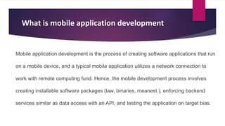 Mobile Application Development | PPT