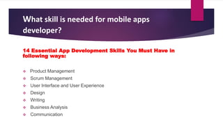 Mobile Application Development | PPT
