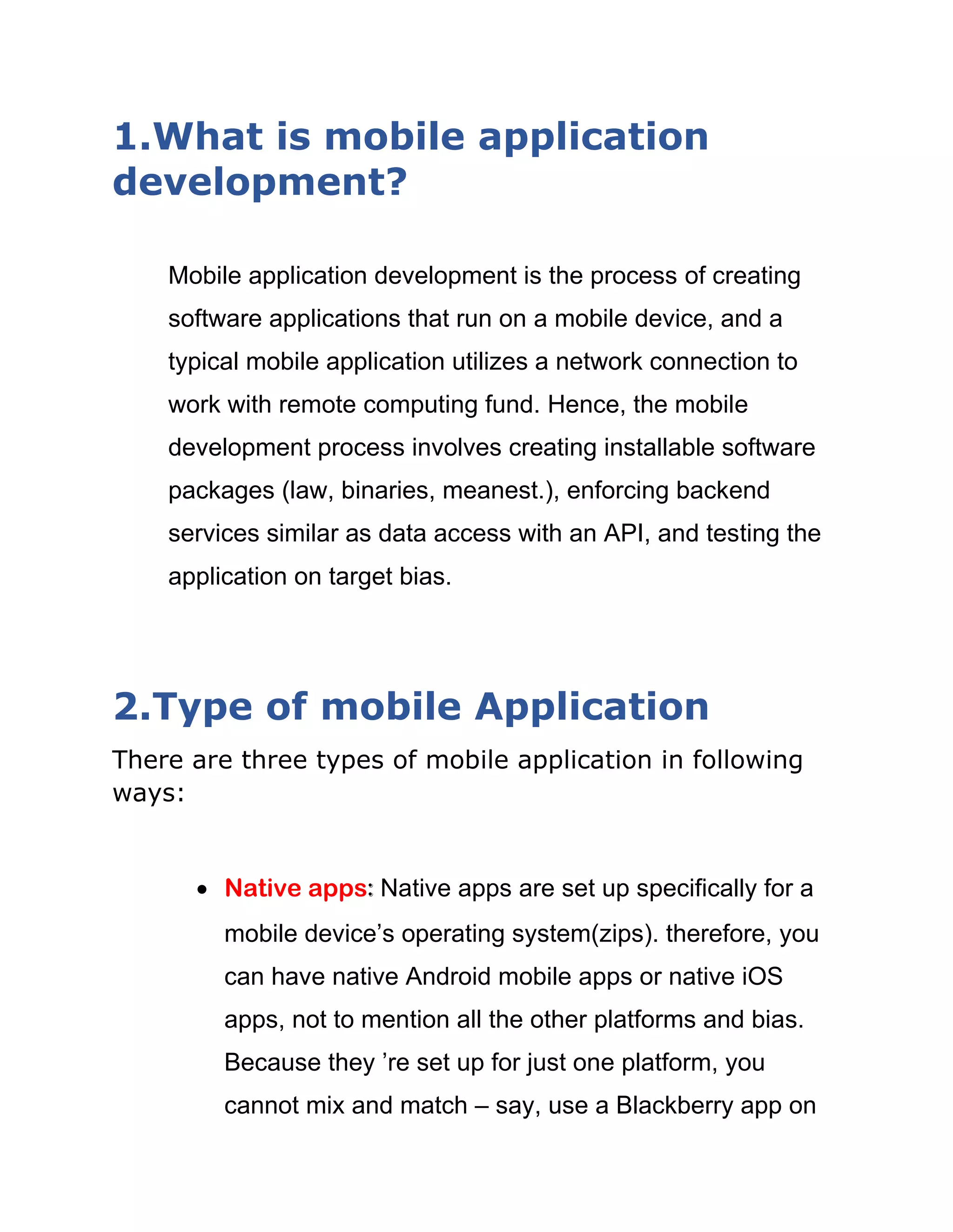 mobile Application Development | PDF