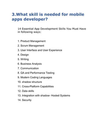 mobile Application Development | PDF