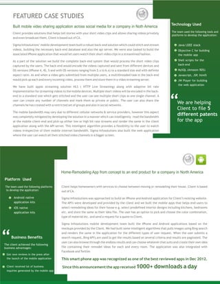 Mobile development capability doc | PDF