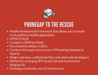 Mobile Development with PhoneGap | PPT