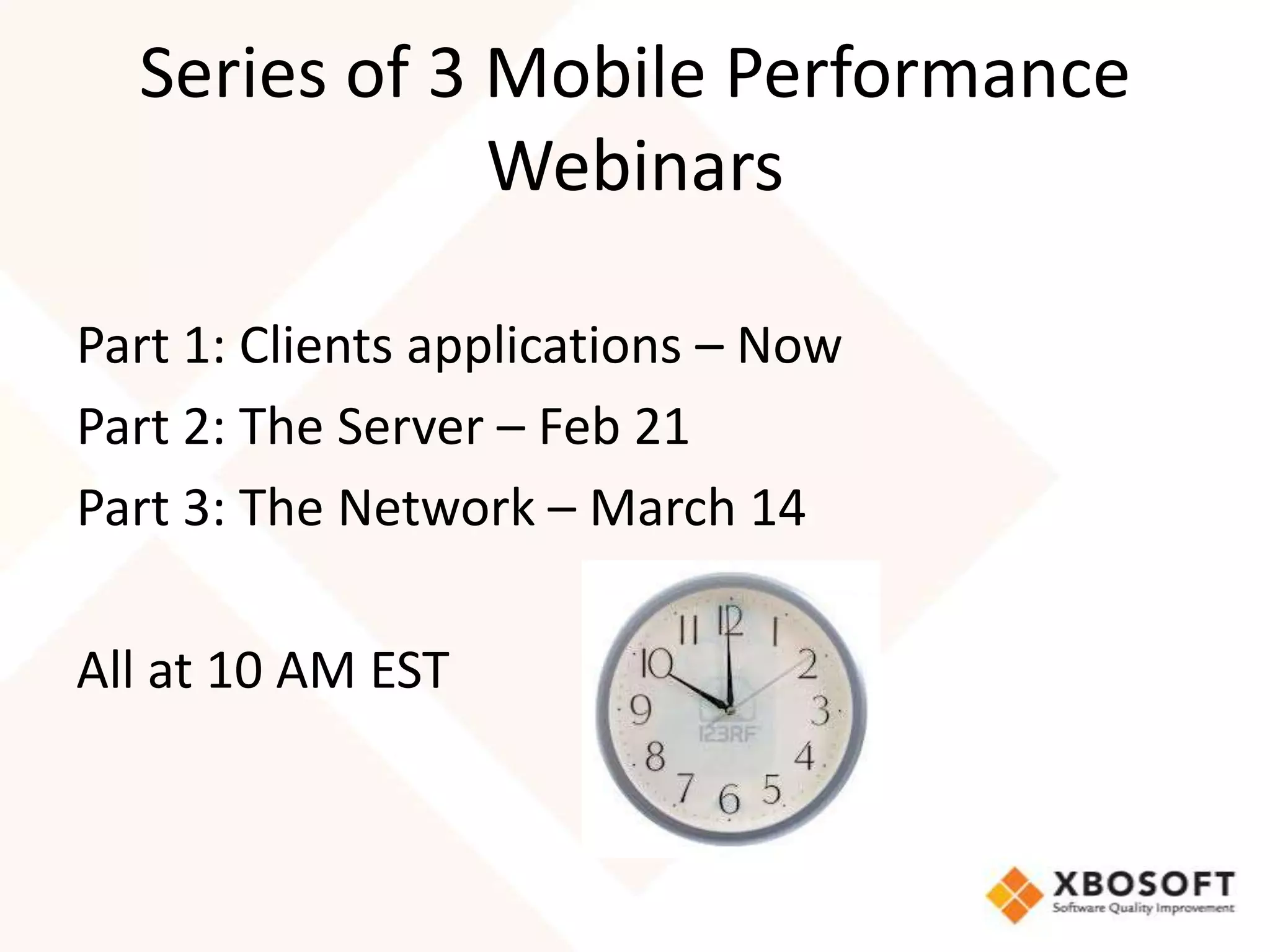 Mobile Device Client Application Performance Testing Pptx Operating