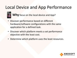 Mobile Device Client Application Performance Testing | PPTX
