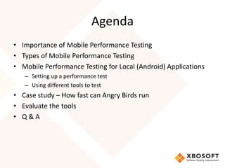 Mobile Device Client Application Performance Testing | PPTX
